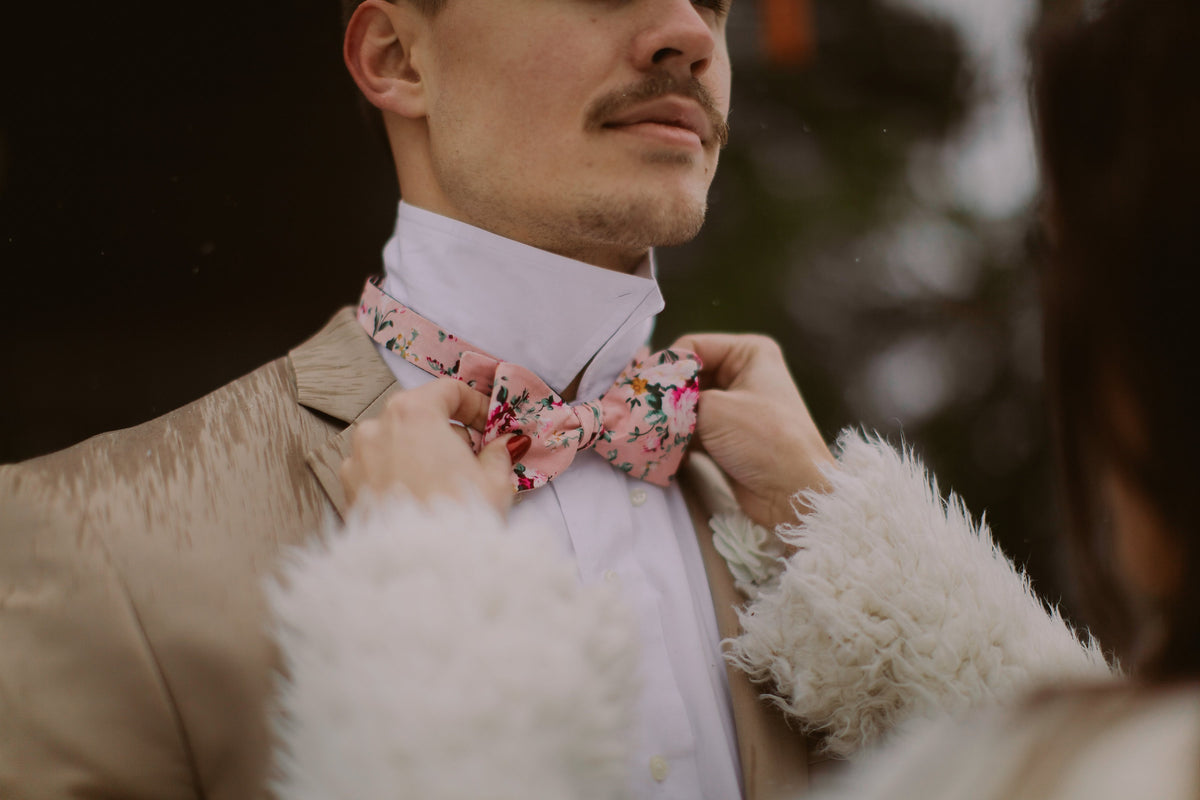 MYTIESHOP Floral Ties, Flower Bow Ties and Pocket Squares